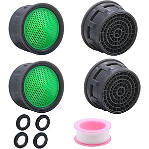 4.5 GPM Flow Retrictor Insert Faucet Aerators ，Faucet Replacement Parts Bathroom 4 Pack, Standard Size Faucet Aerator