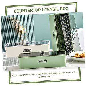 Cabilock 3pcs Tableware Drain and Dustproof Simple Container Plastic