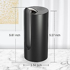 tobelife 5 Gallon Foldable Water Dispenser, Portable Water Bottle Pump, Wireless Electric Generic Gallon Bottle Water Pump, Automatic Drinking Pure Water Dispenser, Ideal for Home, Office, Outdoor