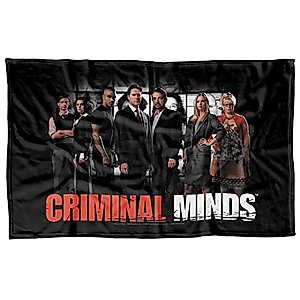 LOGOVISION Criminal Minds The Brain Trust Officially Licensed Fleece Blanket 36" x 58"