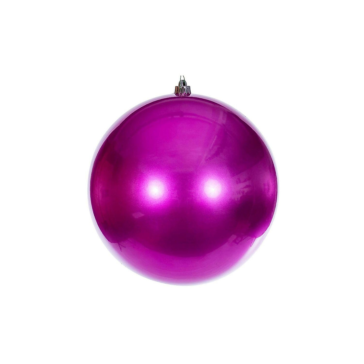 Vickerman 4.75" Hot Pink Candy Ball Ornament, 4 per Bag.