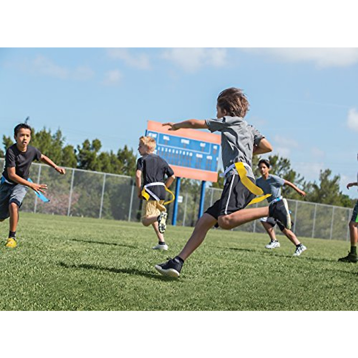 SKLZ Flag Football 10-Player Deluxe Set with Flags, Belts, and Cones, Multi, One Size