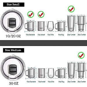 30 oz Tumbler Lid (Pack of 2) Yeti Lids 30 oz Replacement Lid Yeti 30 oz Tumbler Yeti Lid Magnetic Slider Yeti Rambler Yeti Rambler 30 oz (30 oz Tumbler Lid Replacement)