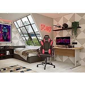 AKRacing Core Series LX Plus Gaming Chair - PU Leather with Steel Frame, Ergonomic, High Backrest, Recliner, Swivel, Tilt, Rocker & Seat Height Adjustment Mechanisms, 5/10 Warranty, Red