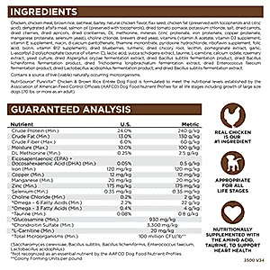 Pure Vita Dry Dog Food - Chicken & Brown Rice - 5 lbs