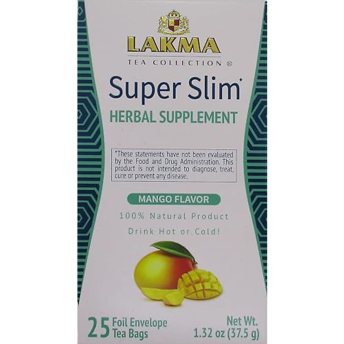 Lakma Super Slim Tea with Mango - 25 Tea Bags
