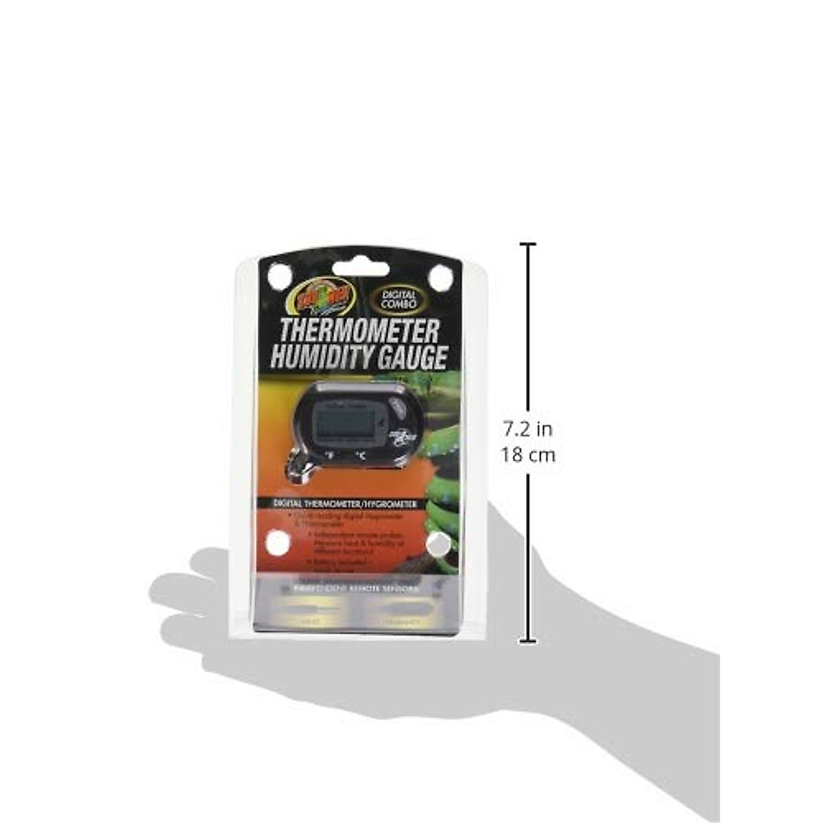 Zoo Med Labs Digital Thermometer Humidity Gauge, Single (TH-31)