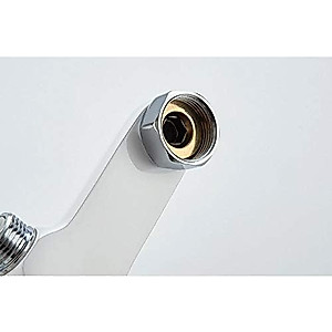 RONPOTY Kitchen Taps Bathroom Bathtub Faucet 1 Set Cold Hot Water Bath Bathtub Faucets Outlet Pipe Surface Chrome Plated Shower Head