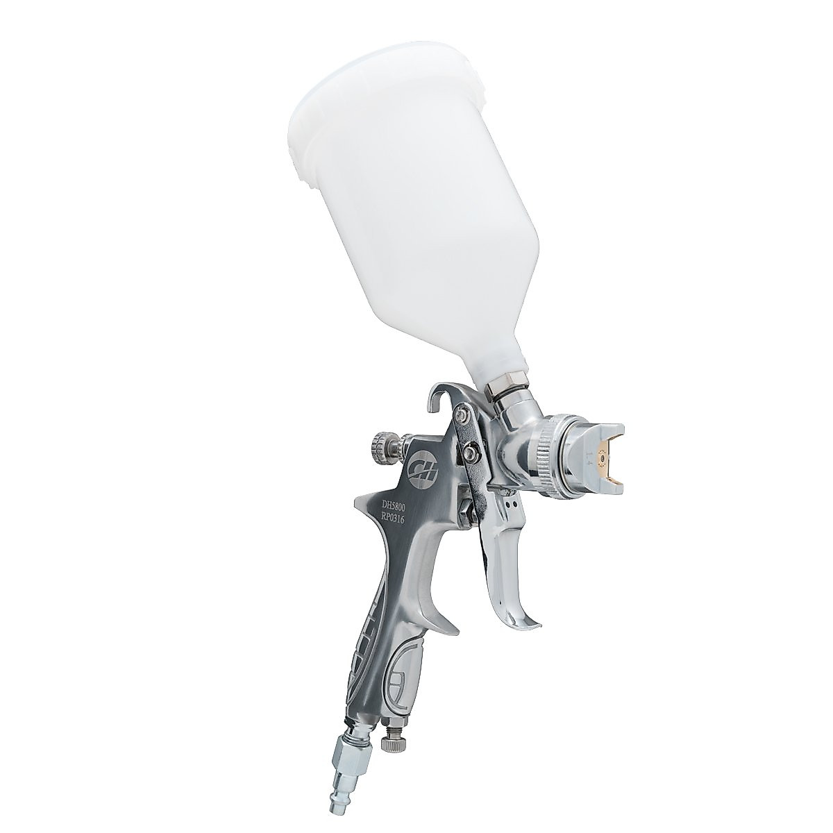 Campbell Hausfeld General Purpose HVLP Gravity Feed Paint Spray Gun with 600mL Canister (DH580000AV)