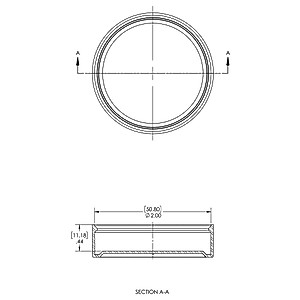Caplugs SF-20 SF Series – Plastic Cap for Split-Flange Connections, 200 Pack, Translucent LD-PE, Nominal Flange Size 1-1/4", Ferrule 1", 1-1/2" Protective Closures, Dust and Debris Seals (99191320)