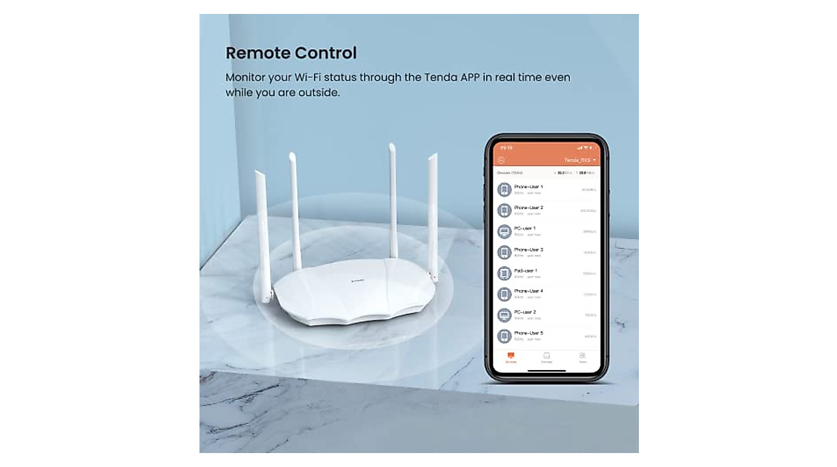 Tenda AX3000 WiFi 6 Router - Ultra-Fast & Reliable