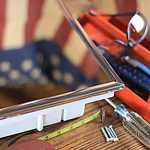 Zaca 11-1-26-32 Regulus Frame Recessed Mount Medicine Cabinet-Reversible for Left/Right Swing, 26"L x 16"W, 6 Shelf, Chrome