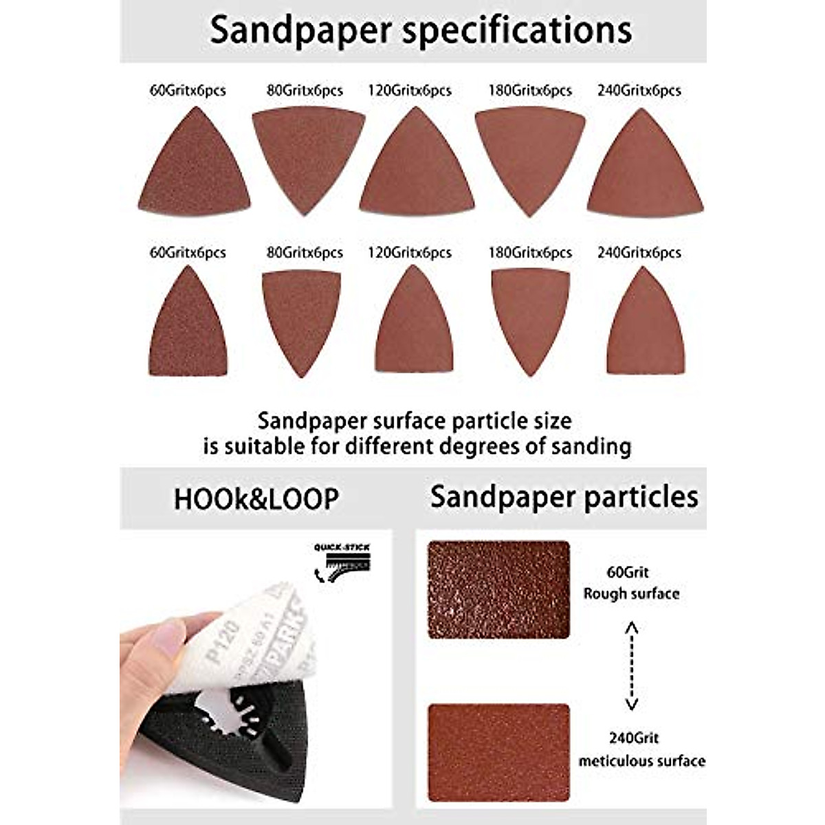 81 Pack Oscillating Saw Blades LEILUO Oscillating Tool Blades to Cut Metal Wood Plastic Multitool Blades Fit Dewalt Milwaukee Makita Worx Rockwell Wen Ryobi Porter Genesis Black
