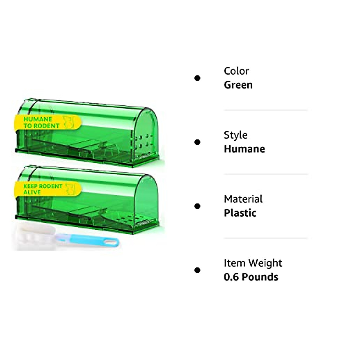 Mouse Traps, Humane Mouse Trap, Easy to Set, Mouse Catcher Quick Effective Reusable and Safe for Families -2 Pack