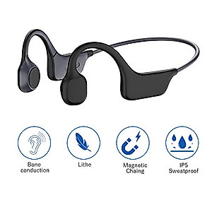Bone Conduction Headphones, Sports Headsets Bone Conduction Headphones with Microphone for Sports Driving