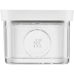 ZWILLING FRESH & SAVE CUBE Box, size S, modular & stackable container, airtight & vacuumable storage, dishwasher friendly, transparent