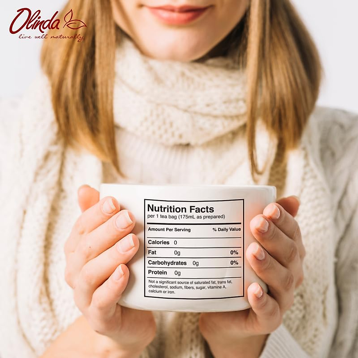 Olinda Saffron Black Tea Organic Ceylon Tea Cinnamon Naturally Caffeinated Aromatic Herbal Tea For Women 28 Tea Bags