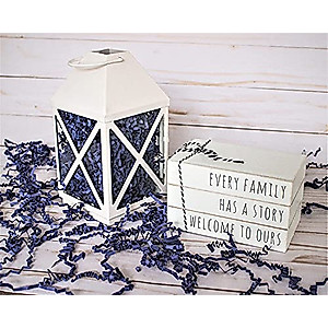 MagicWater Supply Crinkle Cut Paper Shred Filler (4 oz) for Gift Wrapping & Basket Filling - Navy Blue