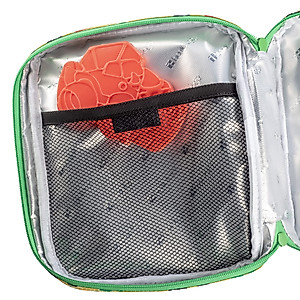 Monster Truck Reusable Hard Ice Pack Set of 3 Multicolor - Thin Cooler Fits Easily Inside Kids Lunch Box, Bento, Insulated Bag- Durable, Lightweight Design - Keep Food Cold for Hours - Back to School