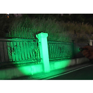 WAYLLSHINE Single Mode Green LED Flashlight, Hunting Light Mini Green Light Flashlight, 1 Mode Green Flashlight, Green Flashlight Torch for Hunting Night Observation