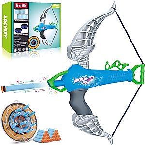 Britik Bow and Arrow for Kids Toys - Archery Set with 20 Suction Cup Arrows, Gifts for Boys Girls Toddler Age 4 5 6 7 8 Year Old