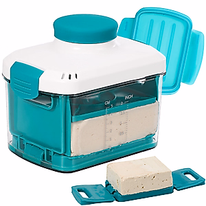 NOYA Adjustable Tofu Press - Vegan Tofu Presser to Speed up Removing Water from Silken, Firm, and Extra Firm Tofu in 10-30mins without Crack - BPA Free