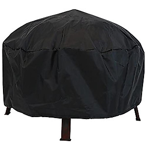 Sunnydaze 30-Inch Outdoor Fire Pit - Round Wood-Burning Backyard and Patio Fire Pit for Outside - Spark Screen, Water-Resistant Cover, Metal Grate, and Fireplace Poker Included - Pheasant Hunting