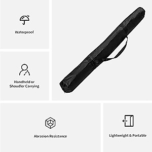 Meking 46.4x3.15in Tripod Carrying Case Bag with Shoulder Strap and Handle for Photo Studio Light Stands, Monopod and Other Photography Equipment