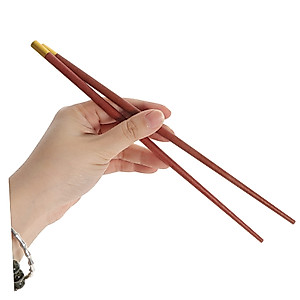 GANAZONO Wooden Cutlery 20 Pairs Chopsticks China Metal Delicate Toddler Chinese Chopsticks