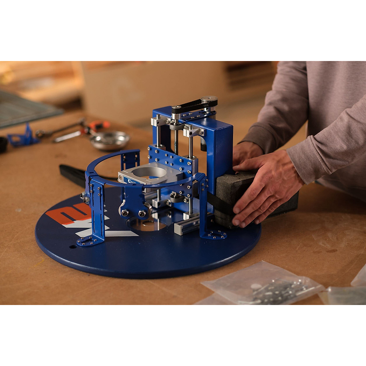 M2 CNC Engraving Machine Kit, First Wall Mounted Highly Accurate Cutting Engraver, 3-Axis CNC Machine for Wood, Metal, Plastic & More, Up to 4x8ft Working Area, Based on Maslow CNC Design