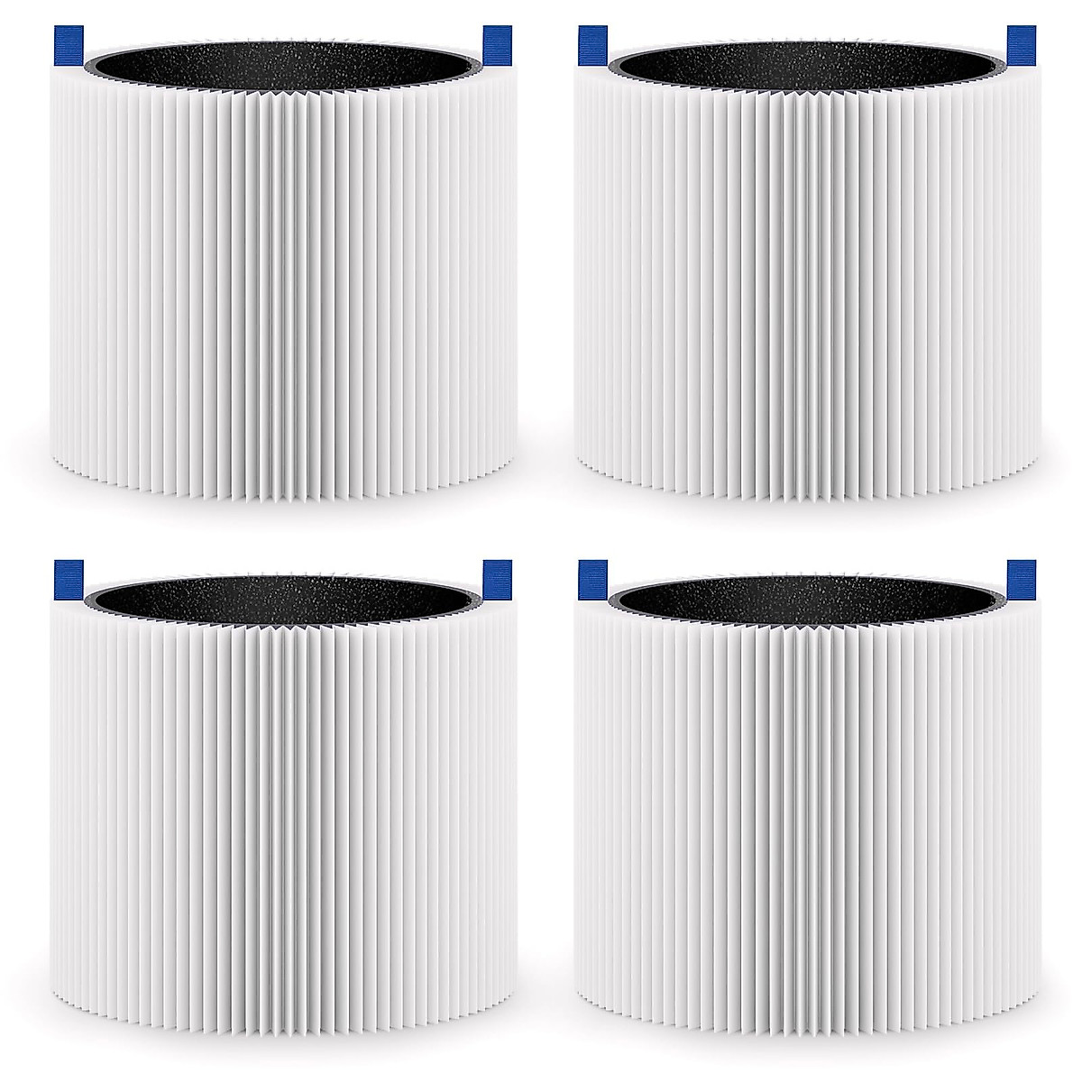 4-Pack Mini Max Replacement Filter Compatible with Blueair Blue Pure Mini Max Air Purifier, FMINI Replacement Filter for Mini Max Blue Pure Air Purifier, Premium H13 HEPA Particle + Carbon Filter