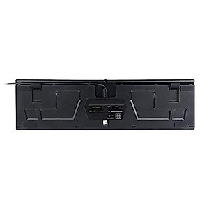 Teerwere Gaming Keyboard 104 Key USB Wired RGB Backlit Mechanical Gaming Keyboard Outemu Blue Switch ABS Keycaps Mechanical Gaming Keyboard (Color : Black, Size : One Size)