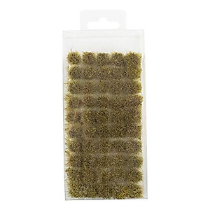 War World Scenics Self Adhesive Static Grass Tufts x 100 – Dead, 10mm – Model Railway Wargame Scenery Railroad Modelling Diorama Miniature Hobby Tabletop