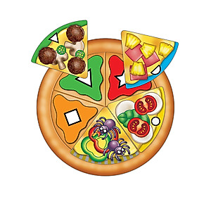 ORCHARD TOYS Moose Games, Pizza! Game. Match Colors and Shapes to Make a Perfect Pizza. for Ages 3-7 and 2-4 Players
