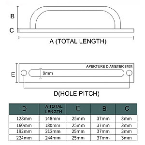 Self-Stick Instant Cabinet Drawer Handles Pulls - 2pcs Aluminum Alloy Drawer Push Pull Handles Helper with Adhesive Door Handle for Kitchen Cabinet Drawer Window Sliding Closet (180MM-2PCS, BLACK)