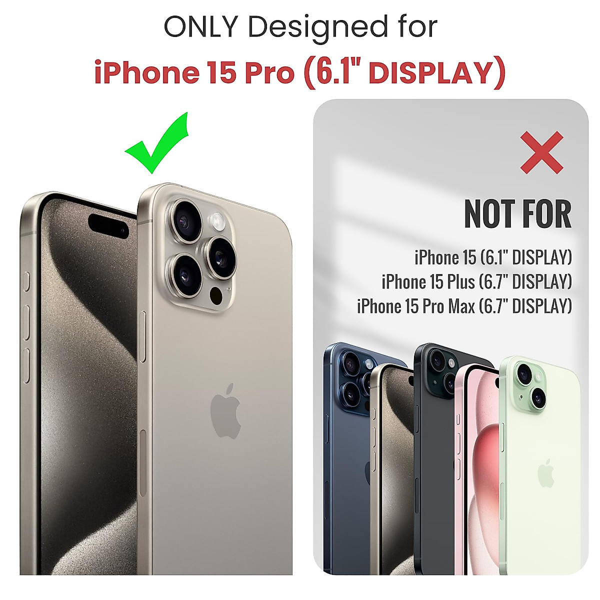 Strapurs Crossbody for iPhone 15 Pro Case Wallet【RFID Blocking】with 7-Card Holder Zipper Bills Slot, Soft PU Leather Magnetic Flip Wrist Shoulder Strap for iPhone 15 Pro Wallet Case for Women,RoseGold