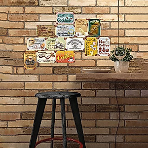 Warning Sign Please Close Gate Behind You Thank You Poster Tin Sign Farmhouse Decor For The Kitchen Poop Room Signs For Coffee Bar Tin Signs 8X12