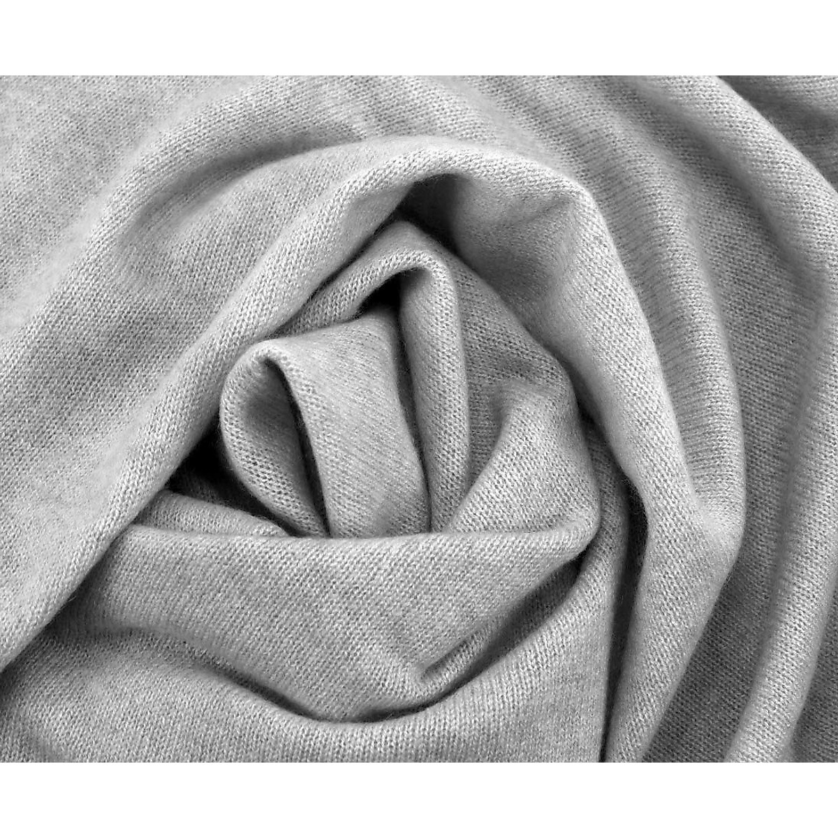 Jet&Bo 100% Pure Cashmere Lightweight Travel Wrap, Shawl & Scarf Gray, Storage Bag + Gift Box
