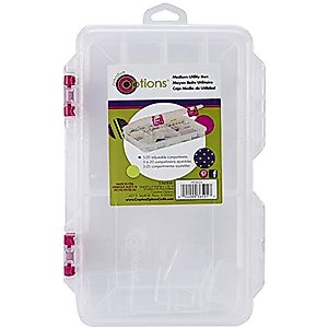 Creative Options 2-3650-81 Pro-Latch Utility Organizer with 5 to 20 Adjustable Compartments, Medium