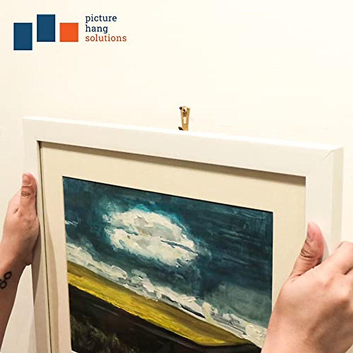 Plaster Picture Hangers 30 lbs - 25 Pack - Picture Hanging Nails - Picture Hanging Hooks - Picture Hang Solutions