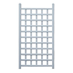 Dura-Trel Country Garden 35 by 66 Inch Indoor Outdoor Garden Trellis Plant Support for Vines and Climbing Plants, Flowers, and Vegetables, White