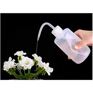 VANTOBEST 2Pcs 1000ml/34oz Clear Plastic Wash Bottle Plastic Squeeze Tattoo Bottle with Narrow Mouth Squirt Bottle Containers Cans Pots Watering Tool for Gardening Lab Industry