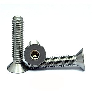 MonsterBolts - #4-40 x 3/8" Flat Head Socket Cap Screws, ASME B18.3, Stainless Steel, 10 Pack