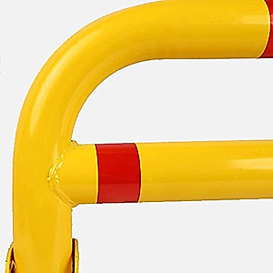 Lockable Parking Barrier Folding,Removable Parking Space Lock,Car Parking Space Post Lock Manual Parking Blocker,Easy Installation