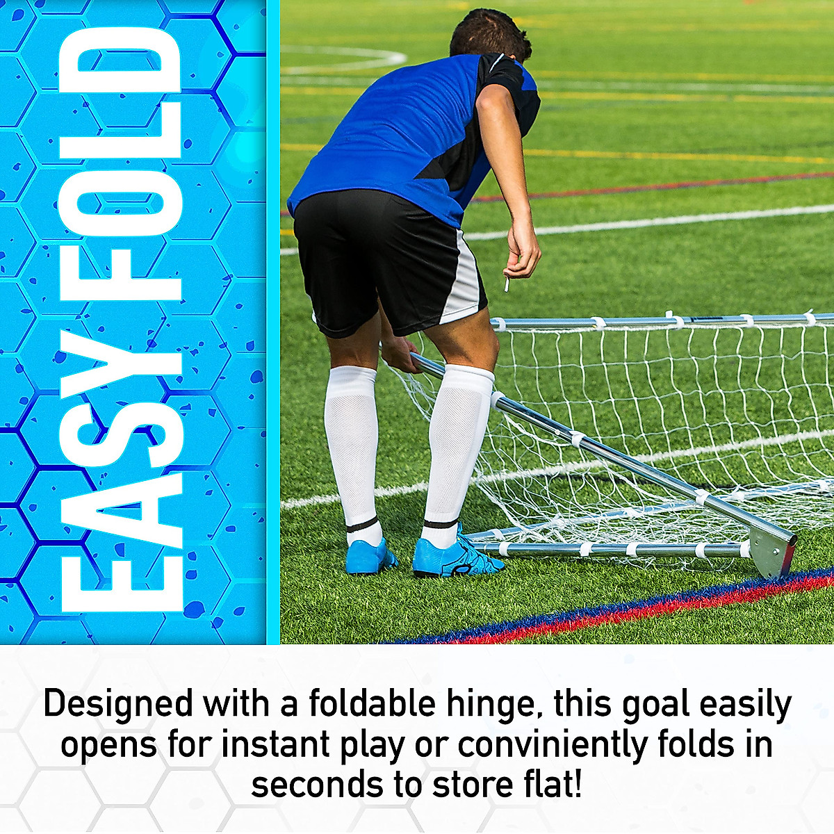 Franklin Sports Soccer Replacement Goal Nets and Soccer Goal Straps - Replacement Soccer Net For 12'x6' Soccer Goals