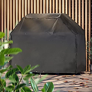 PALON Waterproof BBQ Grill Cover 72-Inch, Heavy Duty Outdoor Gas Grill Covers, with Drawstring Barbecue Covers for Weber Char-Broil Brinkmann Nexgrill and More, All Weather Barbecue Grills Protector