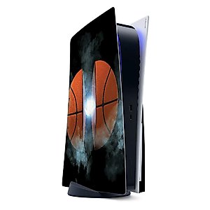 MightySkins Gaming Skin for PS5 / Playstation 5 - Basketball Orb | Protective Viny wrap | Easy to Apply and Change Style | Made in The USA