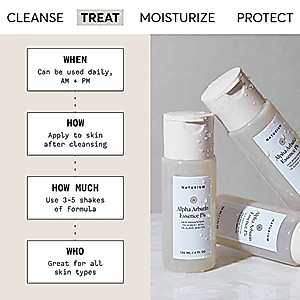 Naturium Alpha Arbutin Acid Essence 1% with Beta-Glucan, Skin Brightening Treatment, 4.0 oz