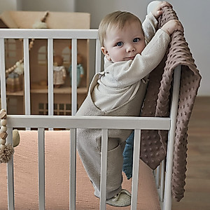 4 Pcs Baby Crib Sheets for Boys Girls, Cotton Baby Fitted Crib Sheet Soft Muslin Crib Sheets for Mini Crib Mattress (Natural Series Color,24 x 38 Inch)