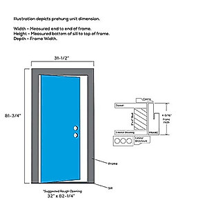 National Door Company, Exterior Single Door, Fiberglass Smooth, 30" x 80", Full Lite, Raise/Lower Blinds Collection, Left-Hand Inswing